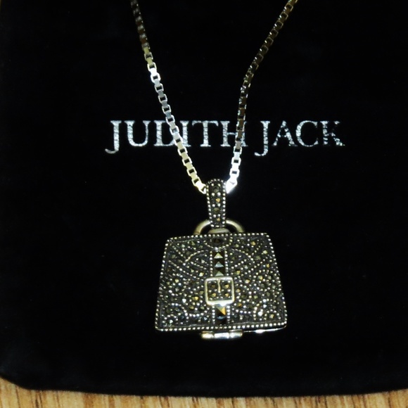 VINTAGE JUDITH JACK STERLING SILVER MARCASITE LAPEL WATCH - munimoro.gob.pe